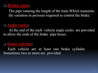 Air braking system of railways | PPTX