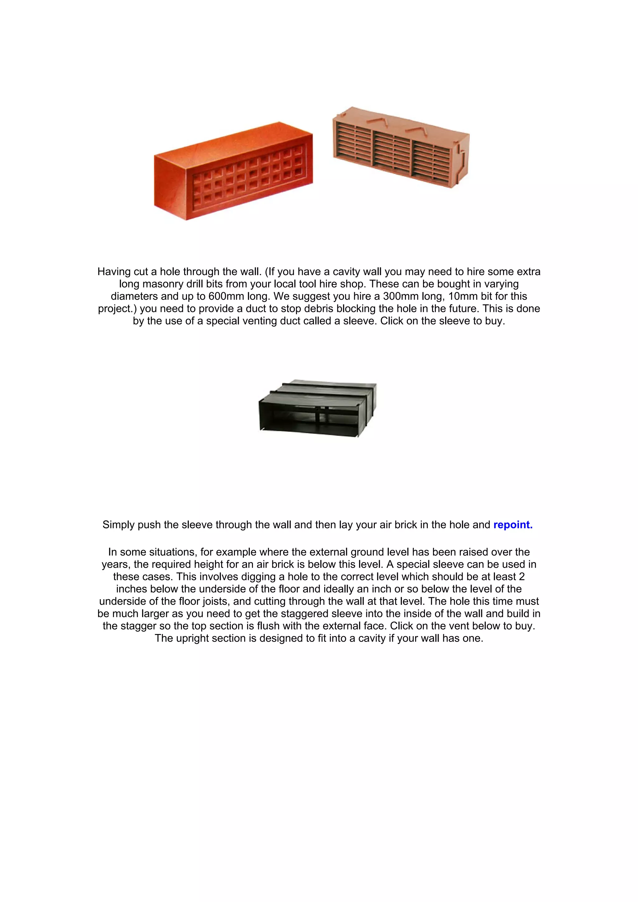 Air bricks | PDF | Home Improvement | Home & Garden