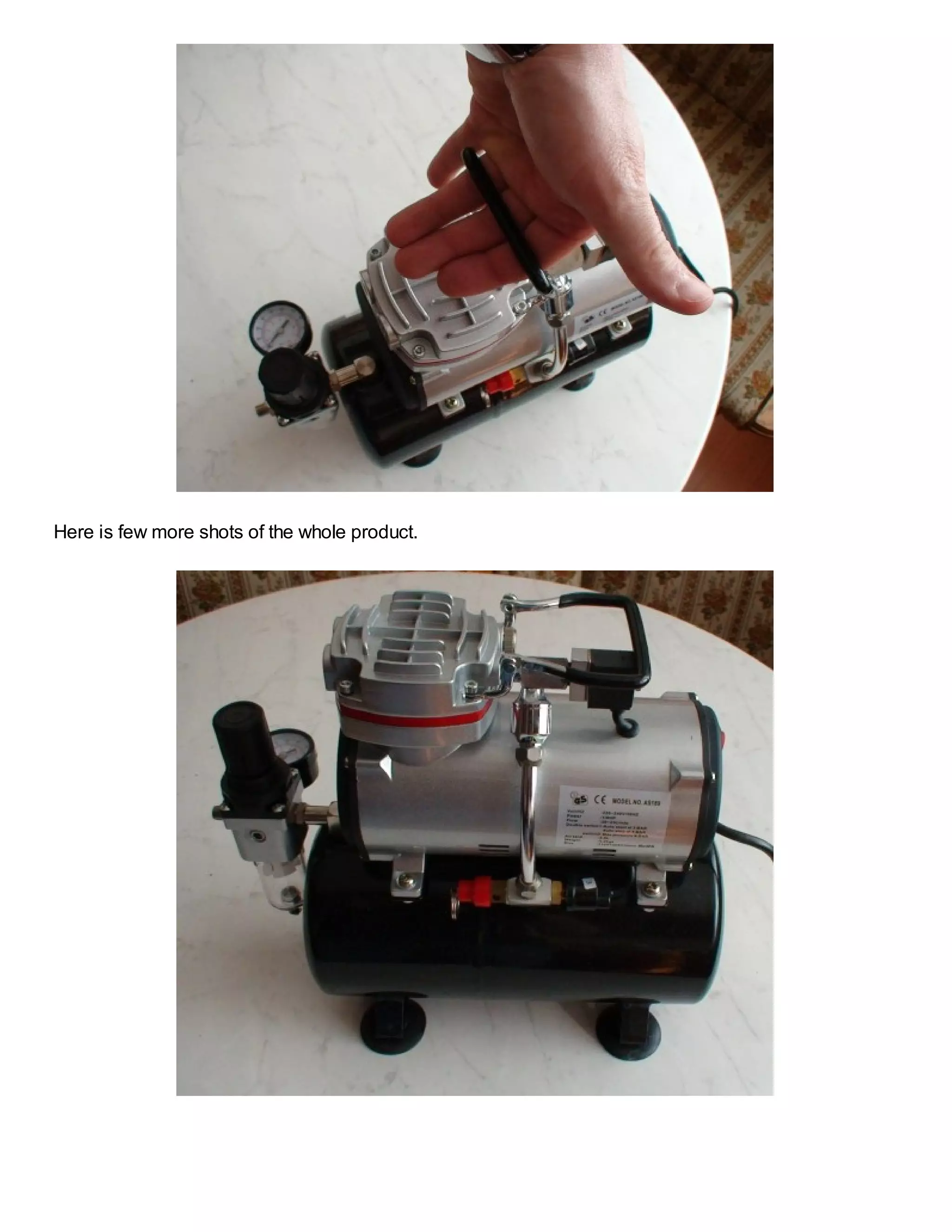 Airbrush compressor as189 review | PDF