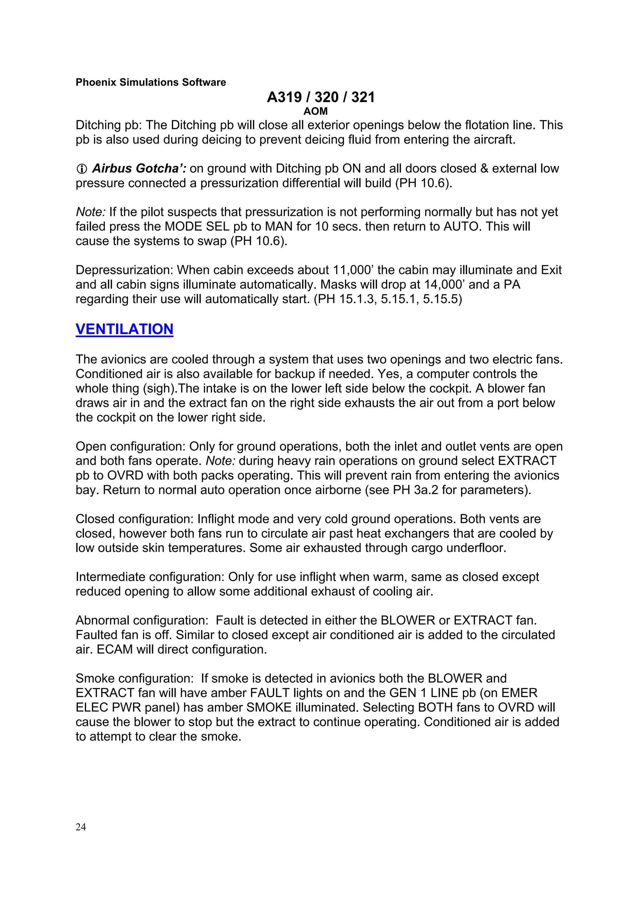 Airbus a319 a320 a321 aircraft operating manual | PDF