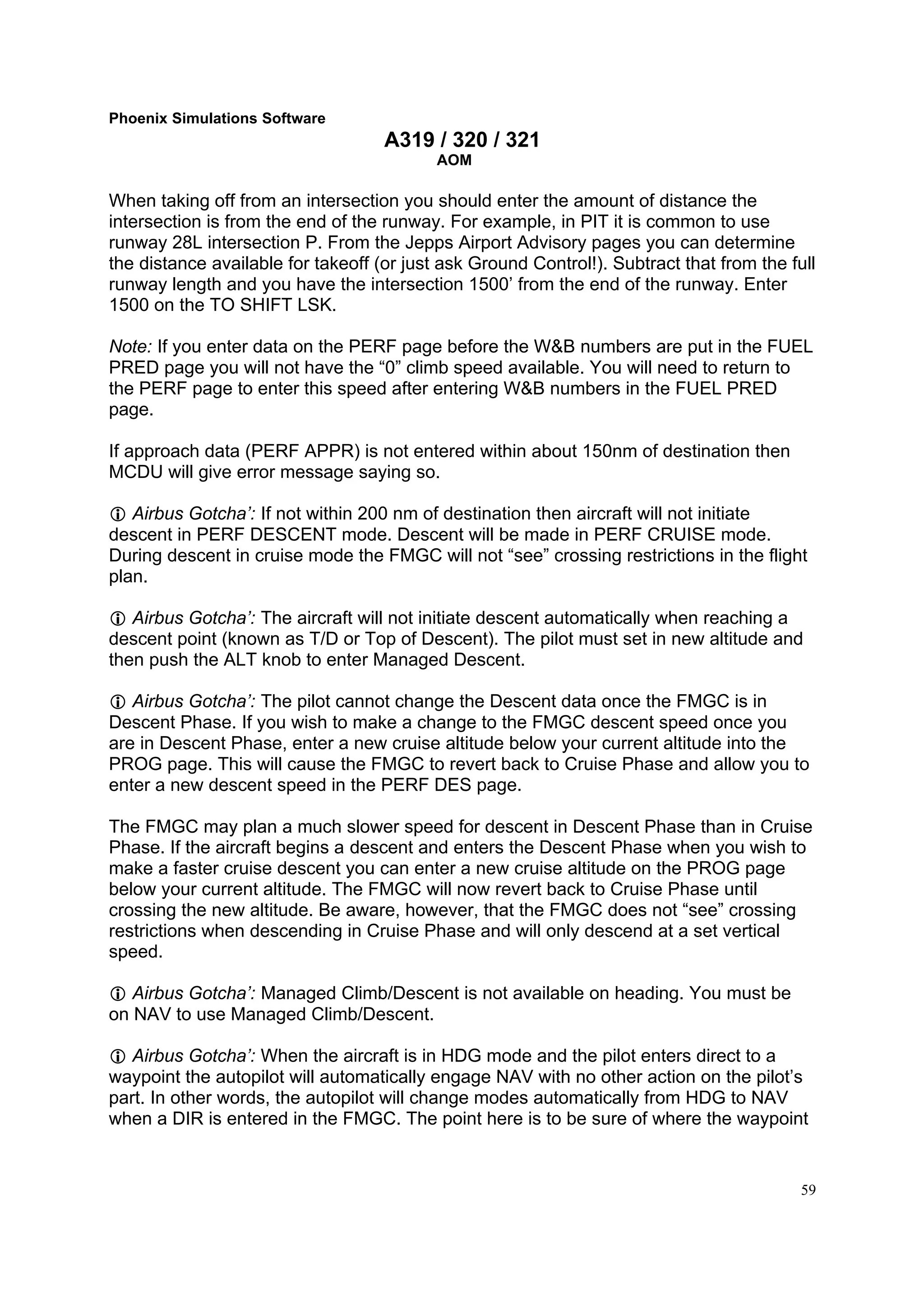 Airbus a319 a320 a321 aircraft operating manual | PDF