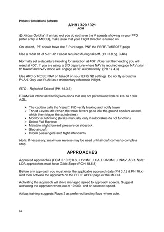 Airbus a319 a320 a321 aircraft operating manual | PDF