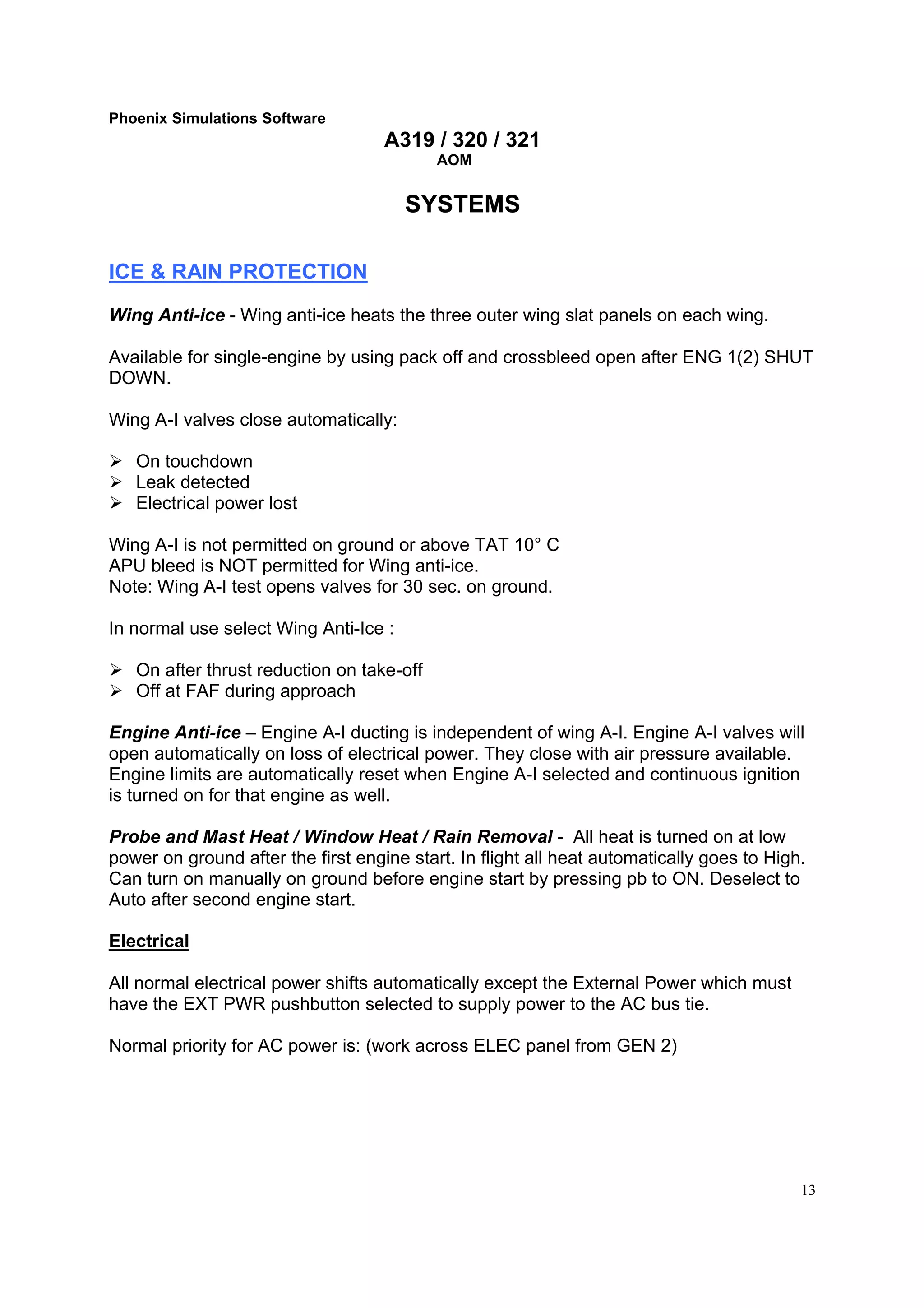 Airbus a320 aircraft operation manual | PDF