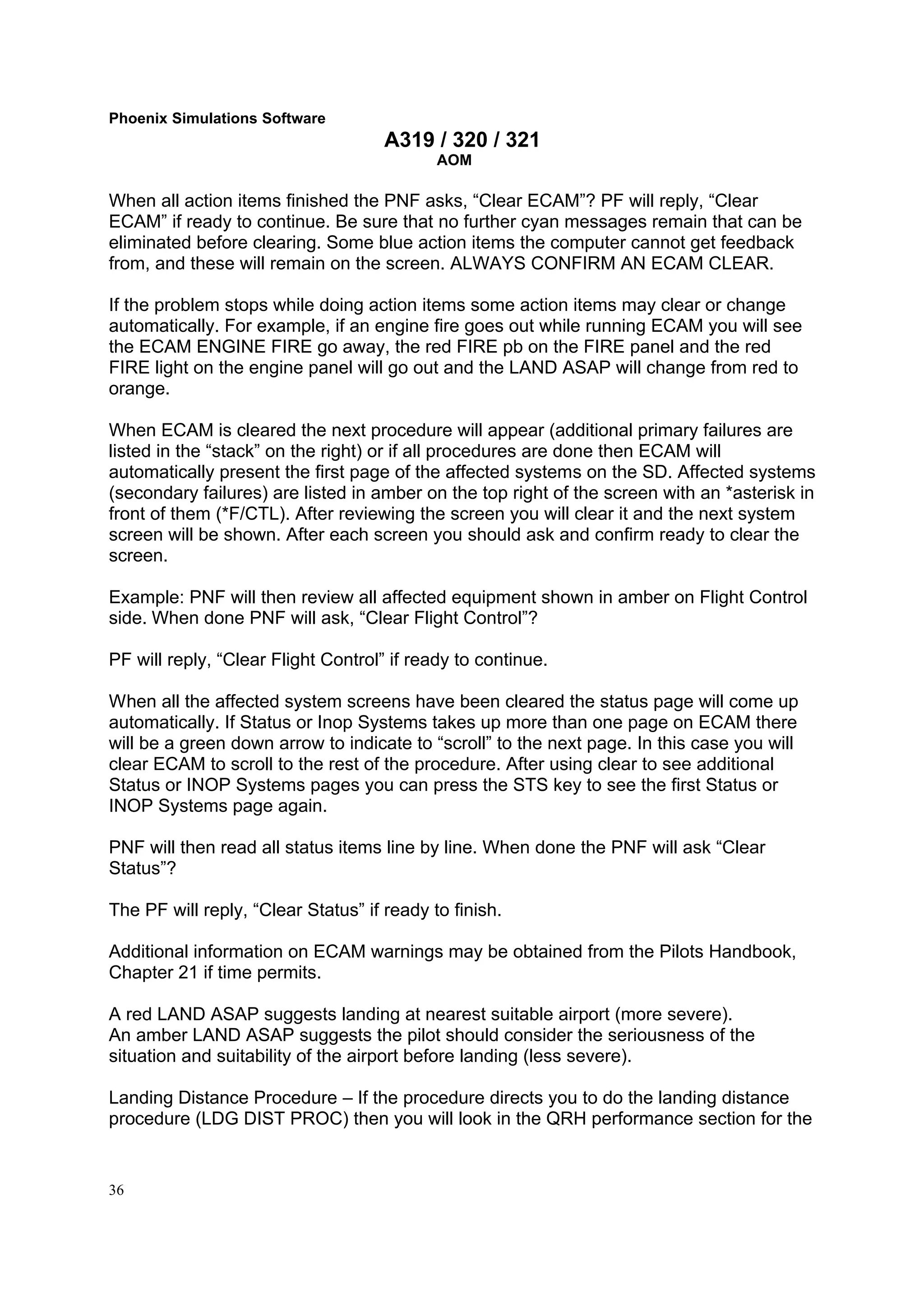 Airbus a320 aircraft operation manual | PDF