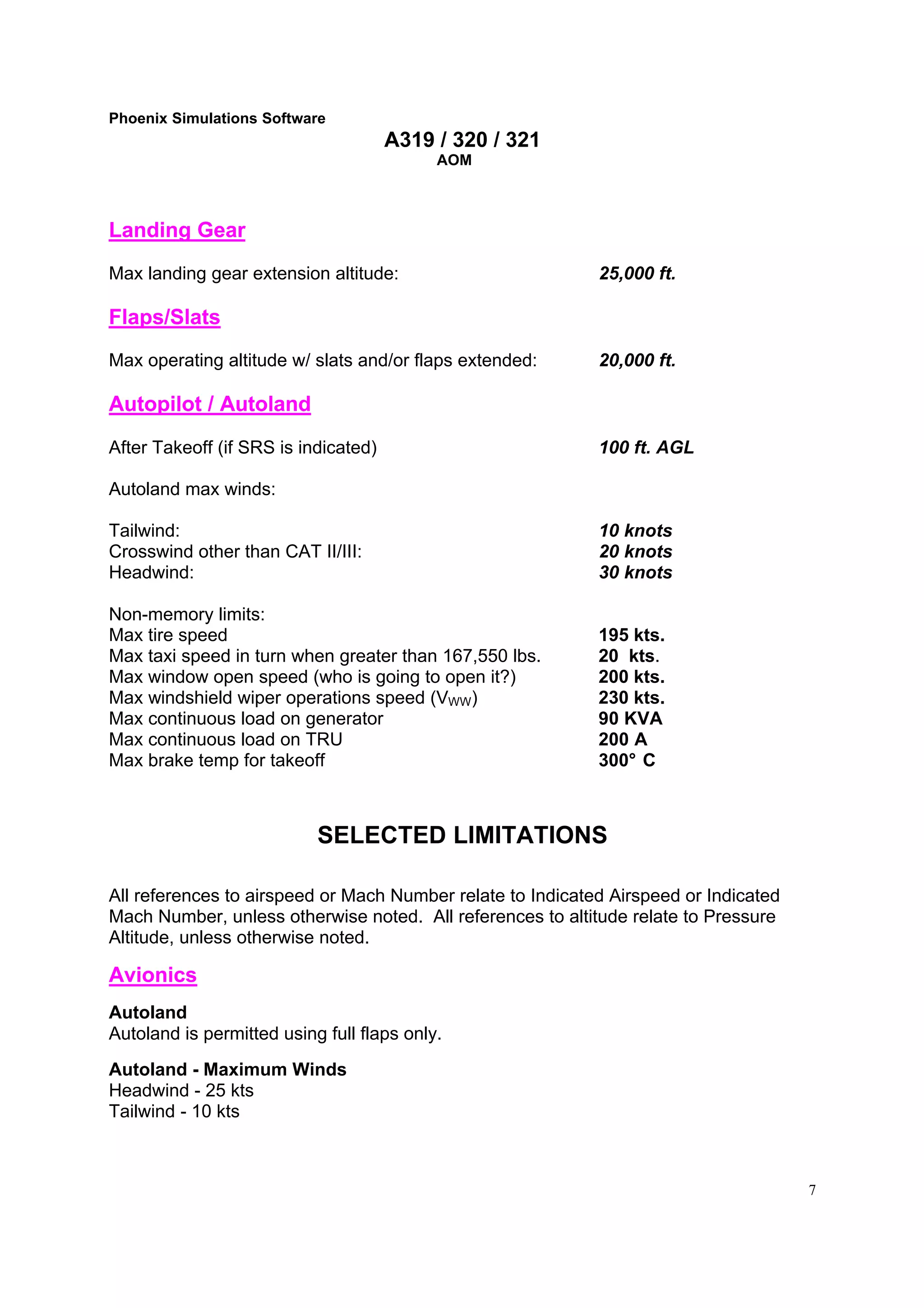 Airbus a320 aircraft operation manual | PDF