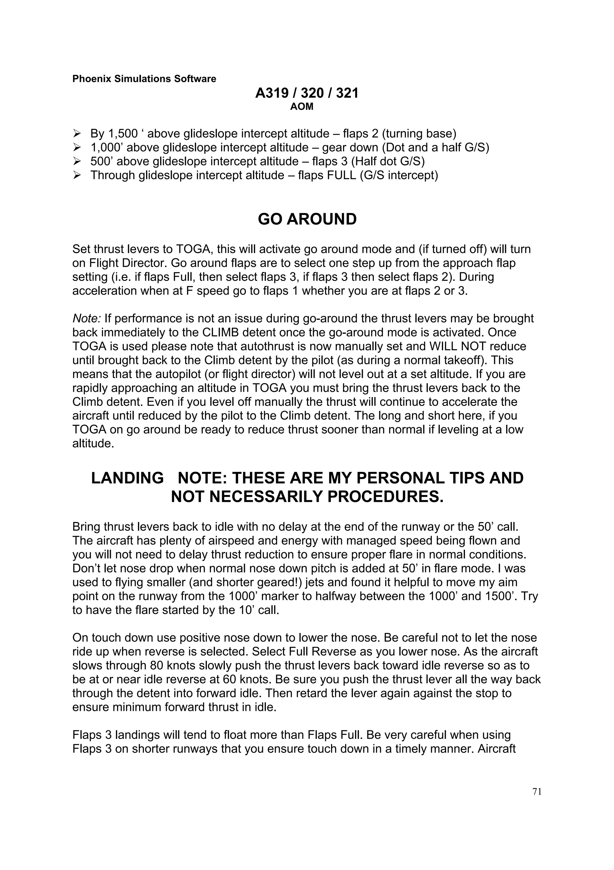 Airbus a320 aircraft operation manual | PDF