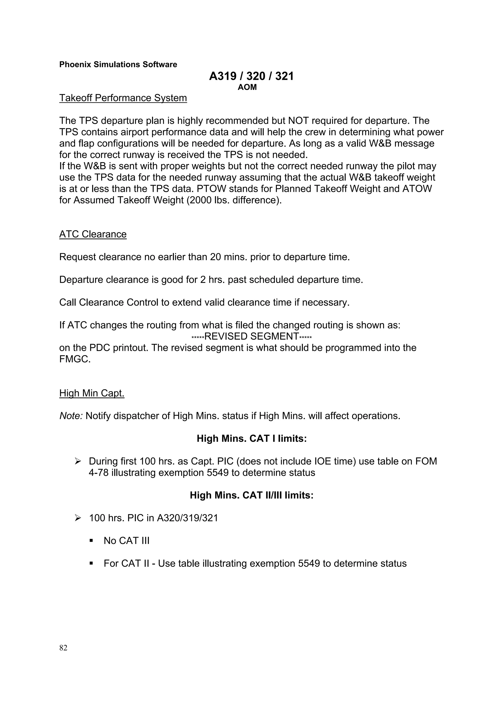 Airbus a320 aircraft operation manual | PDF