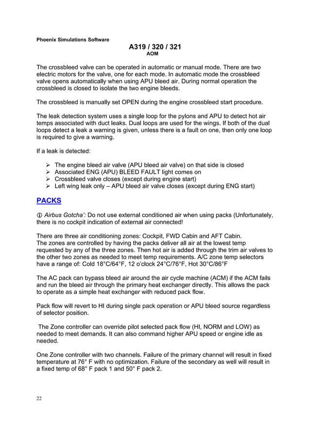 Airbus a320 aircraft operation manual | PDF