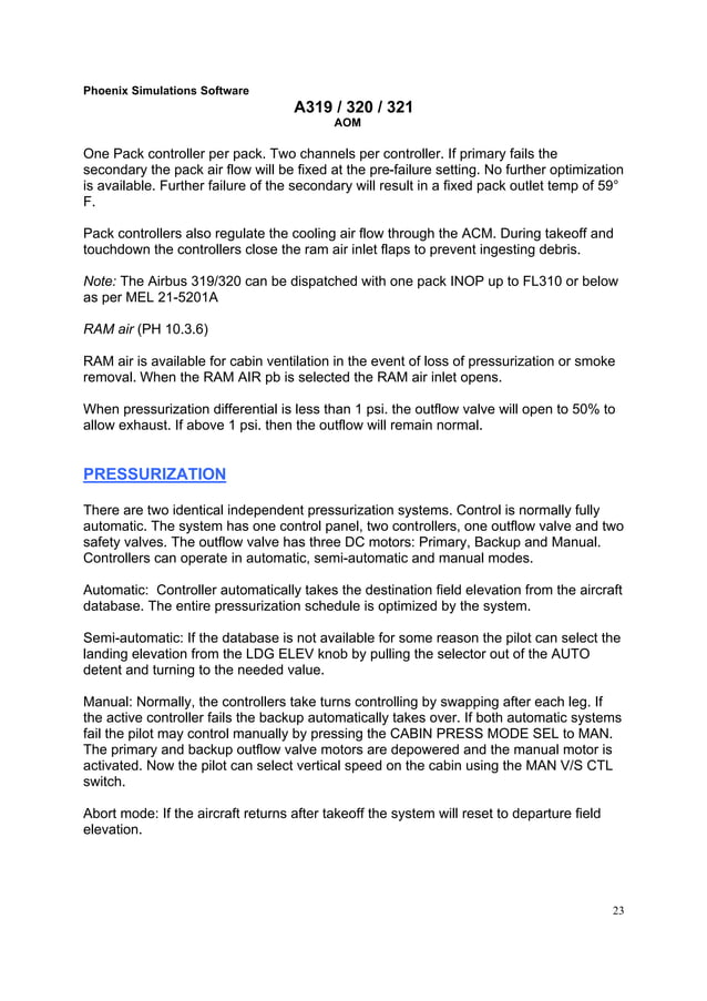 Airbus a320 aircraft operation manual | PDF