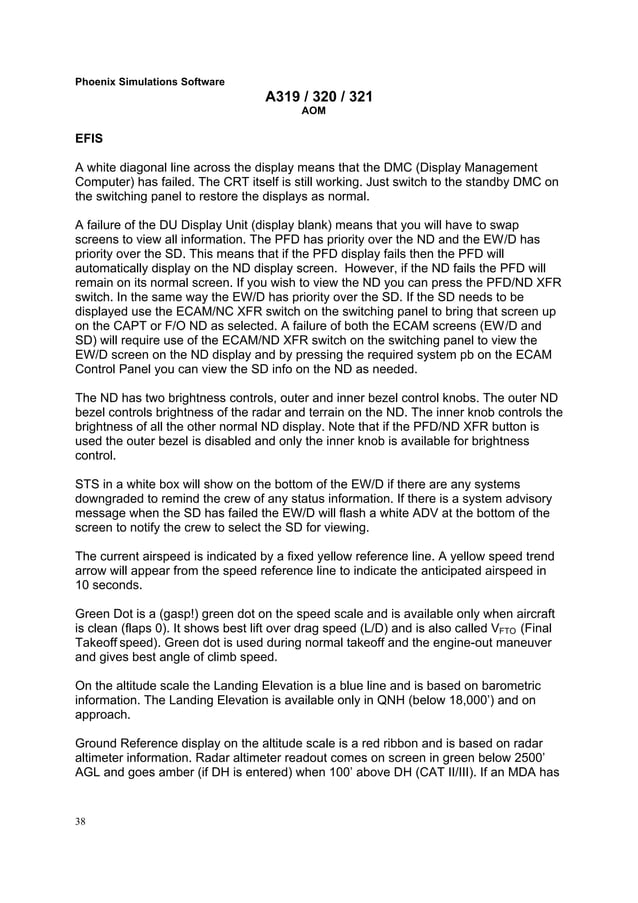 Airbus a320 aircraft operation manual | PDF