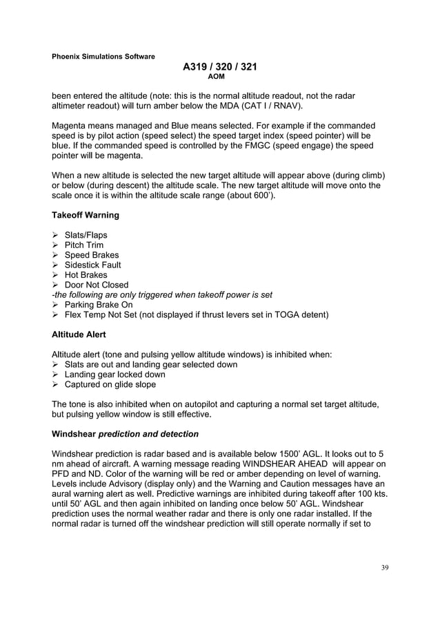 Airbus a320 aircraft operation manual | PDF