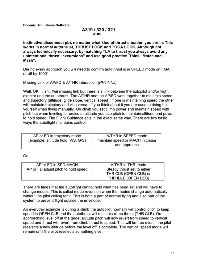 Airbus a320 aircraft operation manual | PDF