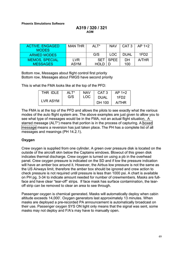 Airbus a320 aircraft operation manual | PDF