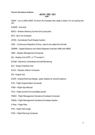 Airbus a320 aircraft operation manual | PDF