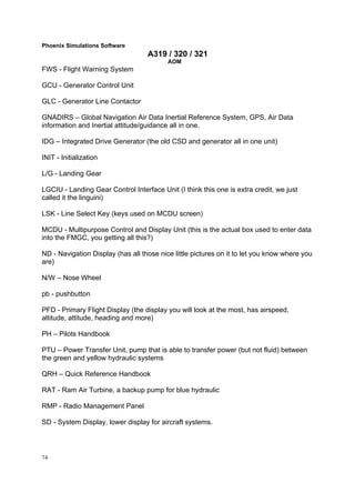 Airbus a320 aircraft operation manual | PDF