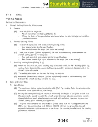 AIRBUS A380 AIRCRAFT CHARACTERISTICS AIRPORT AND MAINTENANCE PLANNING ...
