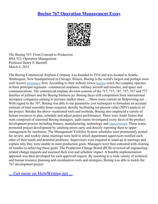 Airbus Analysis Essay | PDF