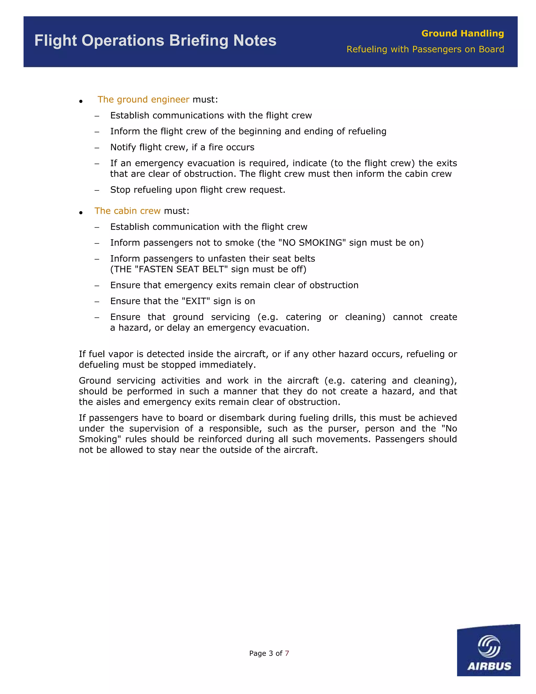 Airbus safetylib -flt_ops-gnd_hand-seq01 | PDF