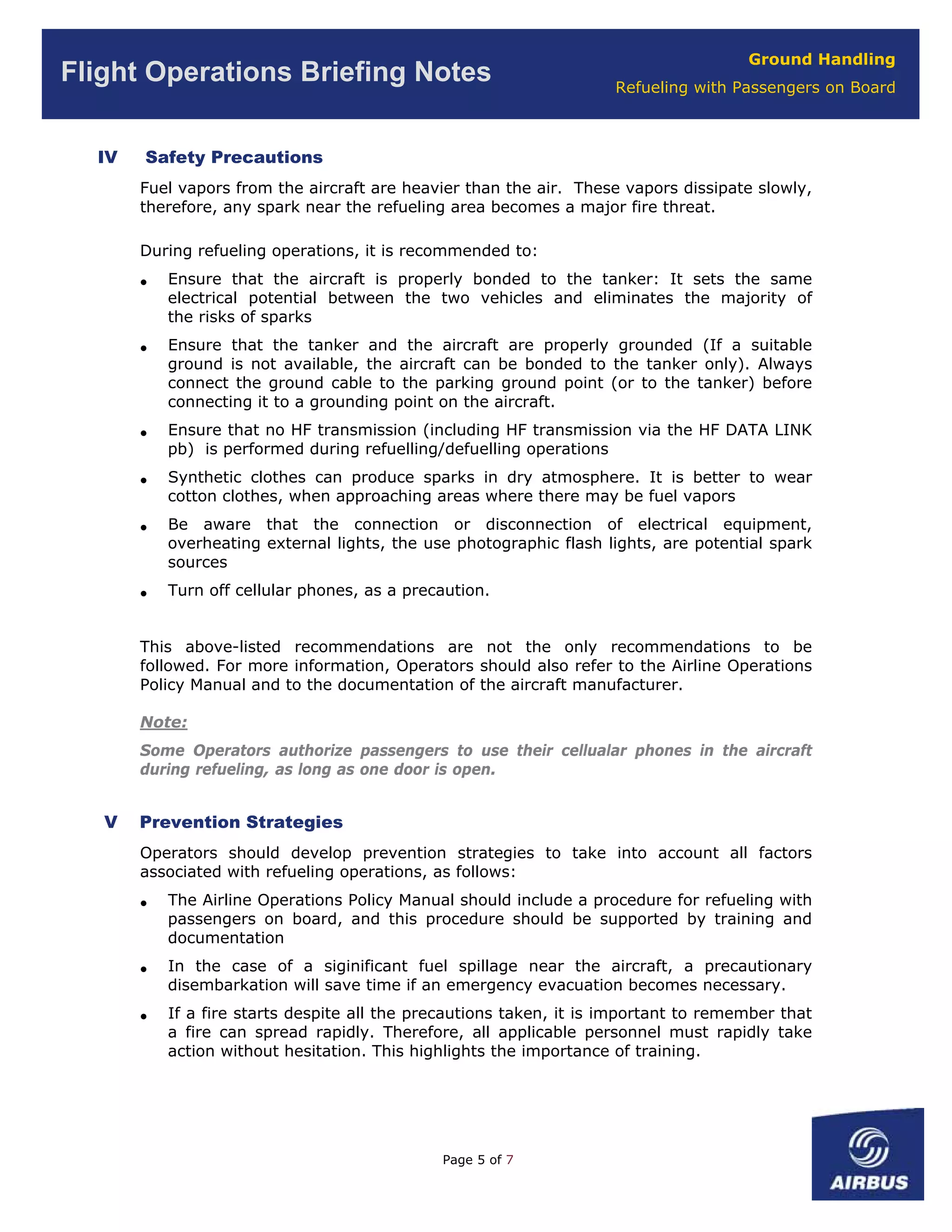 Airbus safetylib -flt_ops-gnd_hand-seq01 | PDF