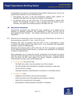 Airbus safetylib -flt_ops-gnd_hand-seq01 | PDF