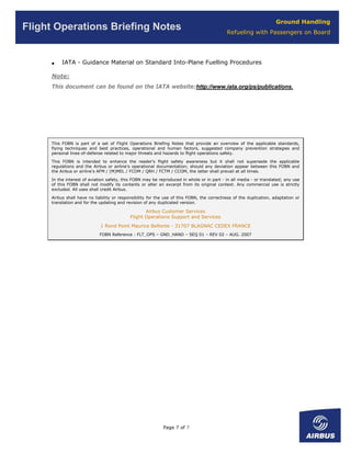 Airbus safetylib -flt_ops-gnd_hand-seq01 | PDF