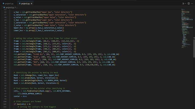 AIRCANVAS[1].pdf mini project for btech students | PDF