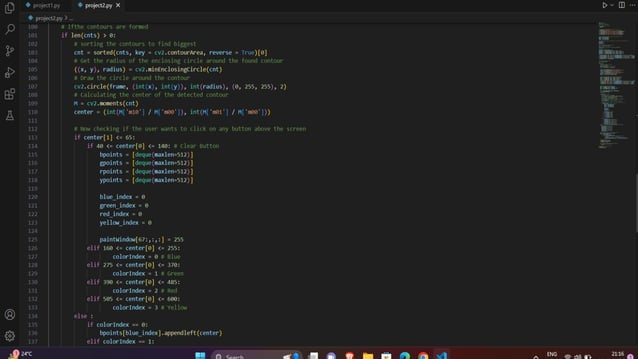 AIRCANVAS[1].pdf mini project for btech students | PDF