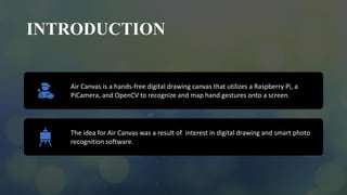 AIRCANVAS[1].pdf mini project for btech students | PDF