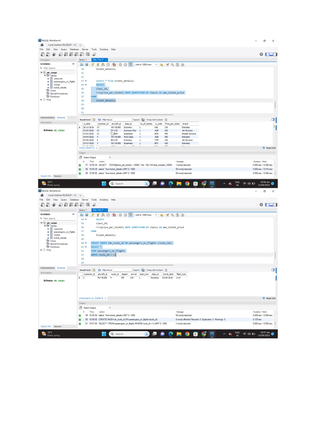 Airline Database Management Project with SQL | PDF | Databases | Computer Software and Applications