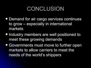 Air cargo demand an overview - steve alterman | PPT | Air Travel ...