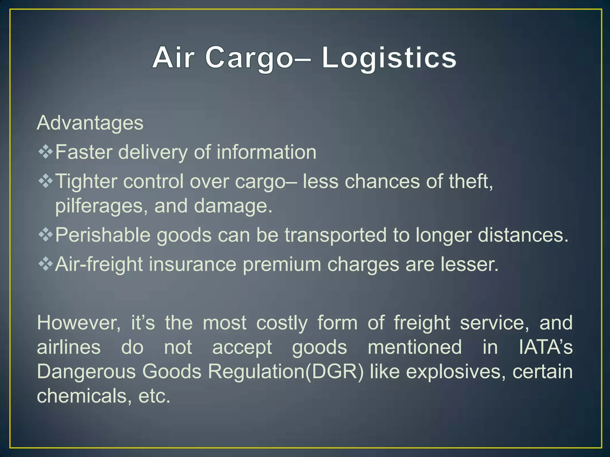 Air cargo logistics | PPTX