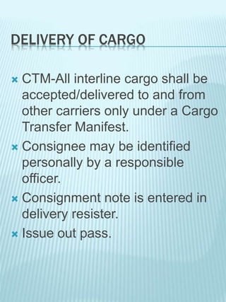 Air cargo management | PPTX