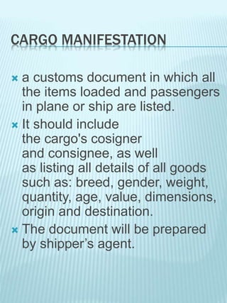Air cargo management | PPTX