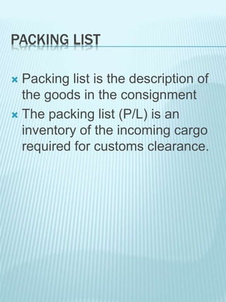 Air cargo management Packing | PPTX
