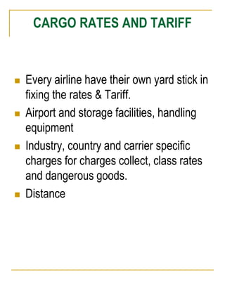 Air cargo managenent Charges | PPTX
