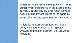 Air Carrier Liability ppt Shripad Jagdale | PPTX