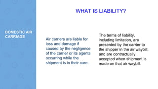 Air Carrier Liability ppt Shripad Jagdale | PPTX