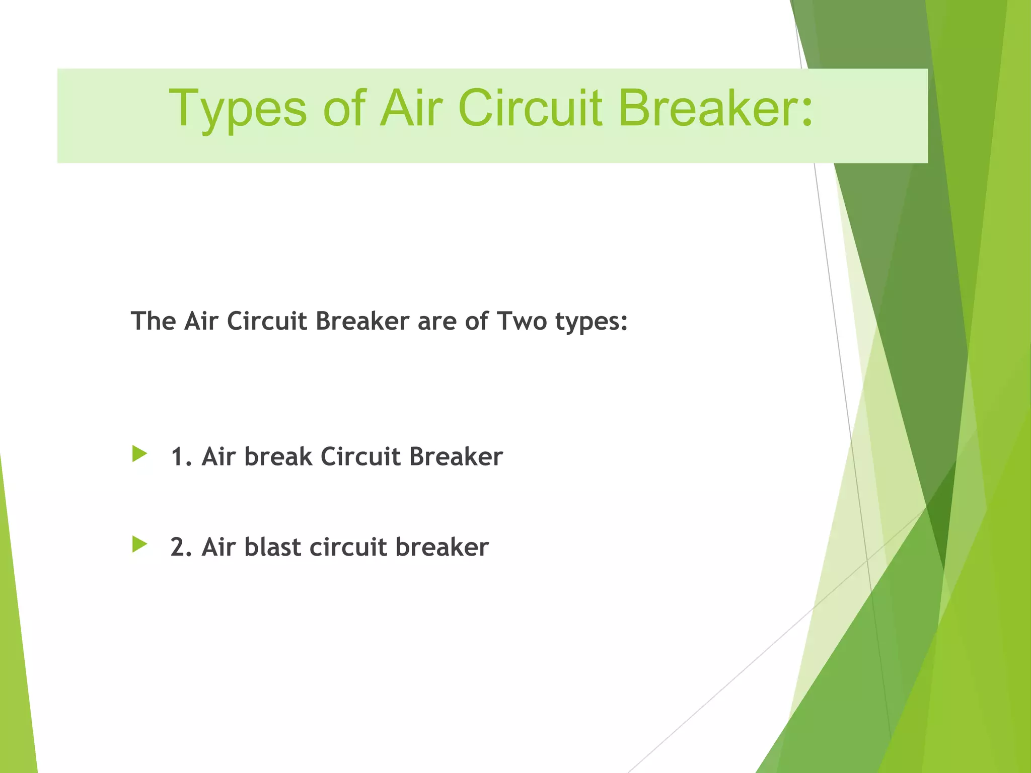 Air circuit breakers | PPT