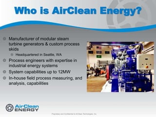 AirClean Energy Company Overview - February 2016 | PPTX