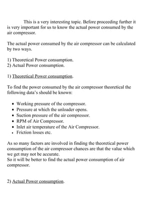 Air compressor cut off system | DOC