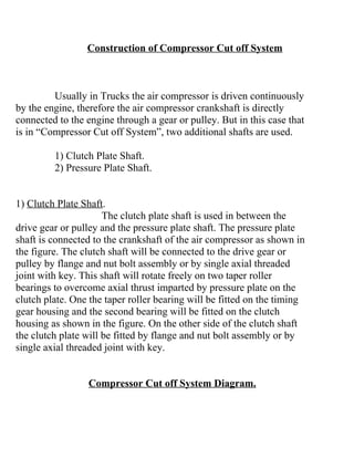Air compressor cut off system | PDF