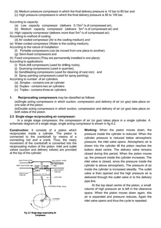 UNIT - IV - Air Compressors and its Performance | PPTX