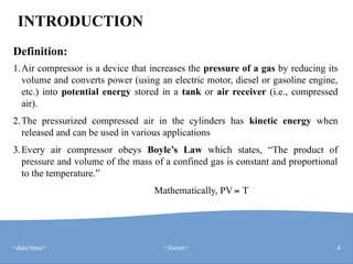 Air Compressors.pptx , types of air compressor | PPTX