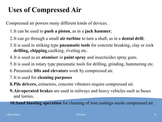 Air Compressors.pptx , types of air compressor | PPTX