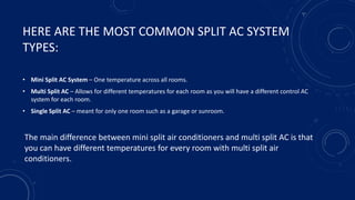 SPLIT AIR CONDITINER | PDF