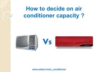 Air conditioner capacity | PPTX