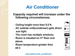 Air conditioner capacity | PPTX