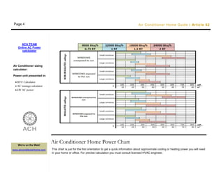 Air conditioner buying guide for beginners | PDF
