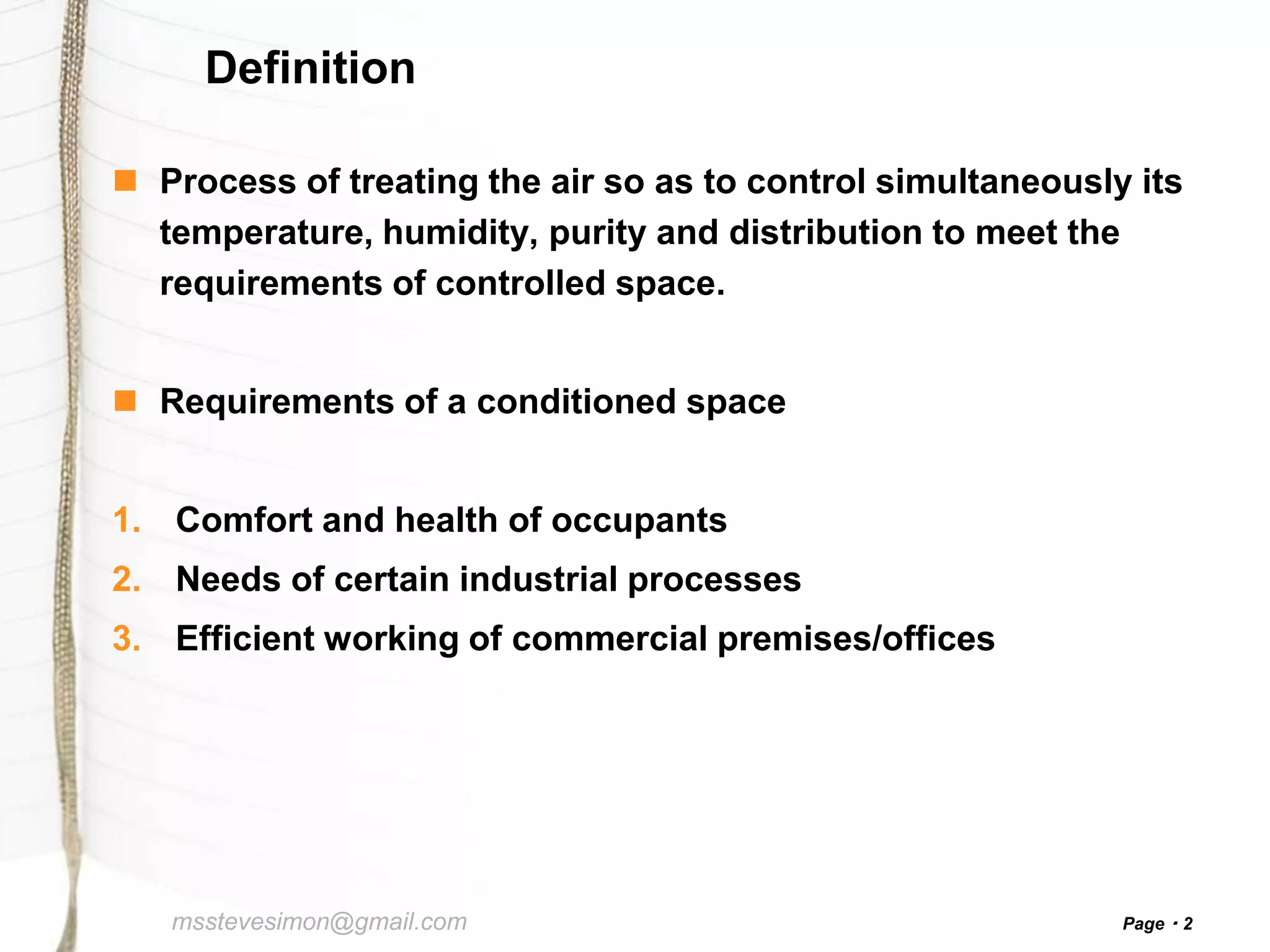Basic Mechanical Engineering - Air conditioning | PDF