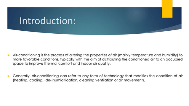 Air conditioning | PPT